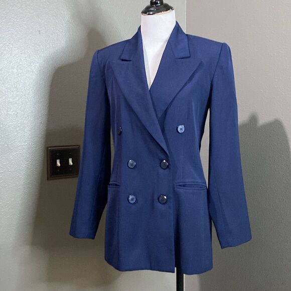 Jacqueline Ferrar | Jackets & Coats | Jacqueline Ferar Vintage Darkblue ...